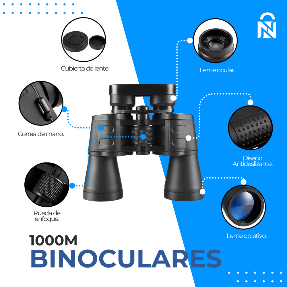 Binoculares Profesionales De Largo Alcance 1000m